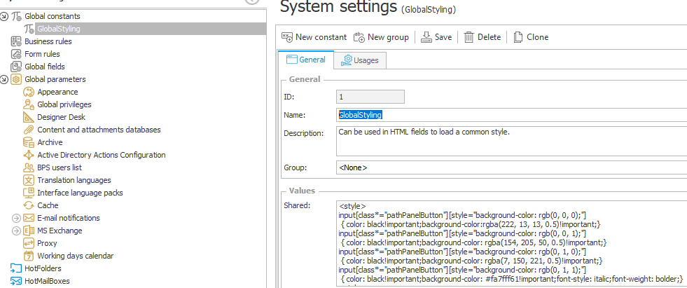 Uniform path button styling - Daniel’s notes
